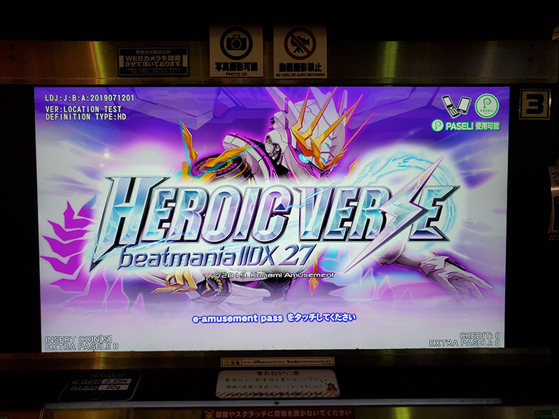 beatmania IIDX 27 HEROIC VERSEロケテストレポート